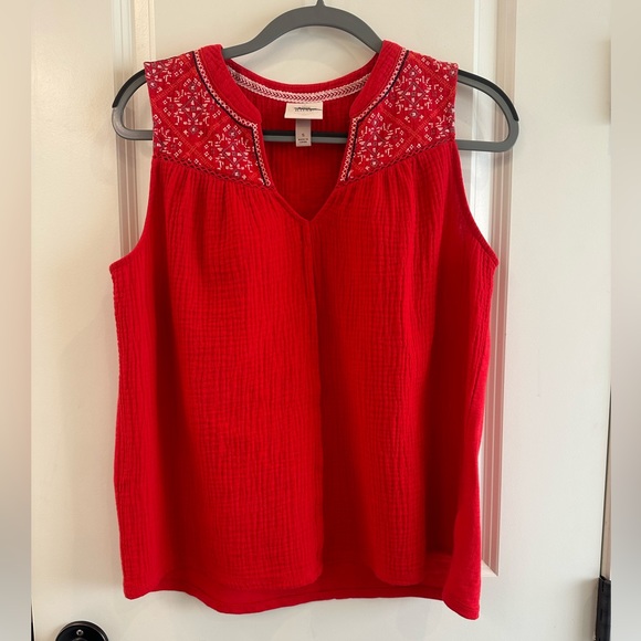 Knox Rose | Tops | Knox Rose Womens Embroidered Boho Top Sleeveless ...